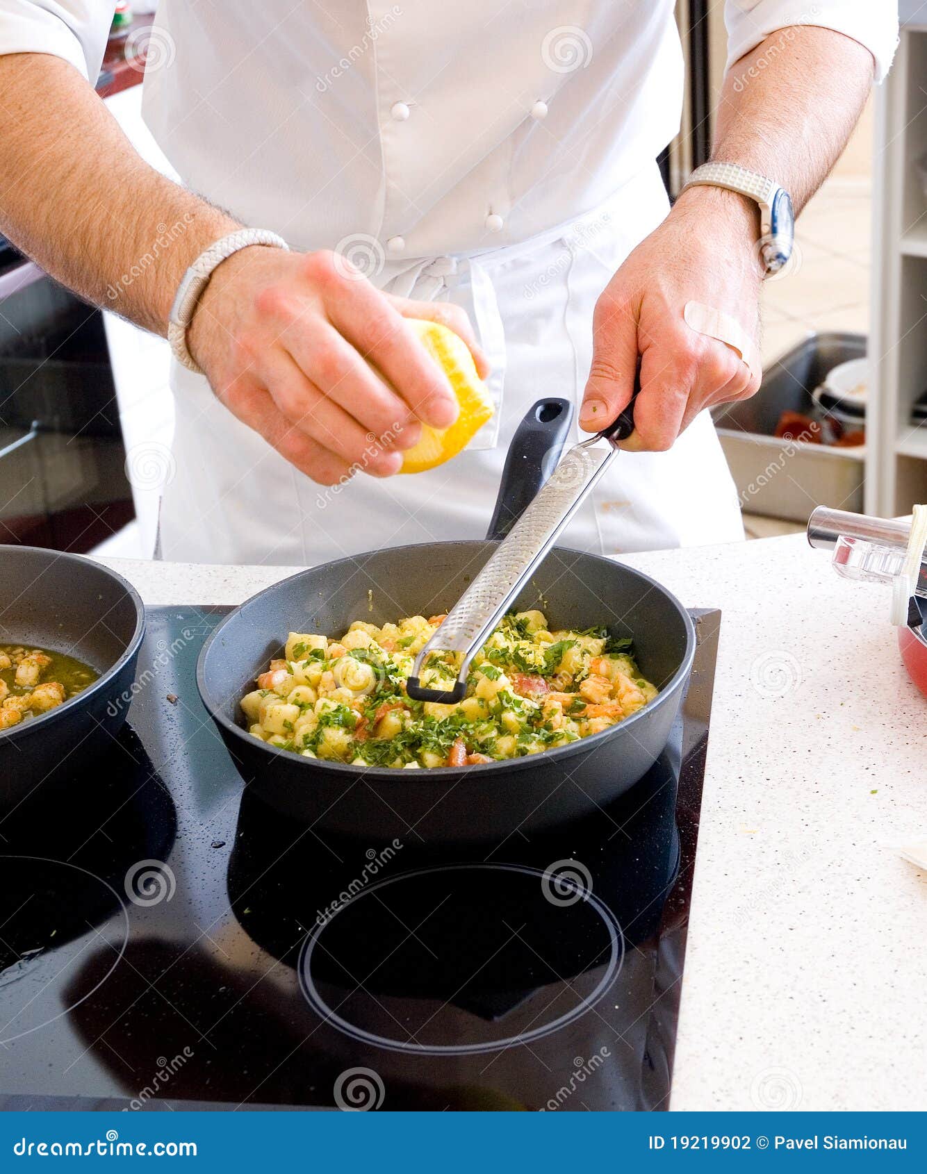 Chef preparing food stock photo. Image of catering, cooker - 19219902