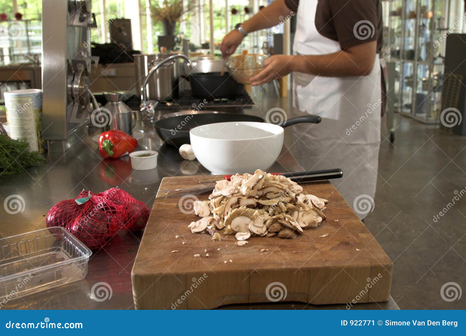 Chef Preparing Food in the Kitchen Stock Image - Image of culinair ...