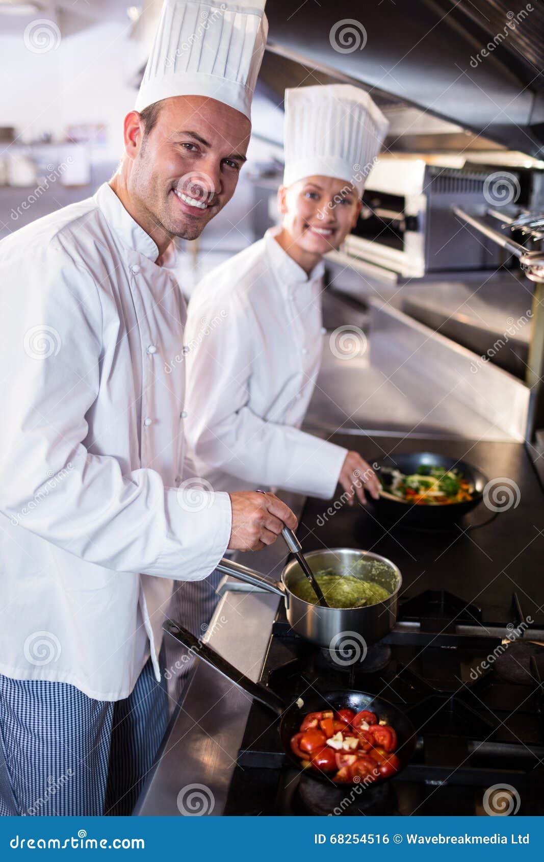 Chef Preparing Food in the Kitchen Stock Photo - Image of chef ...