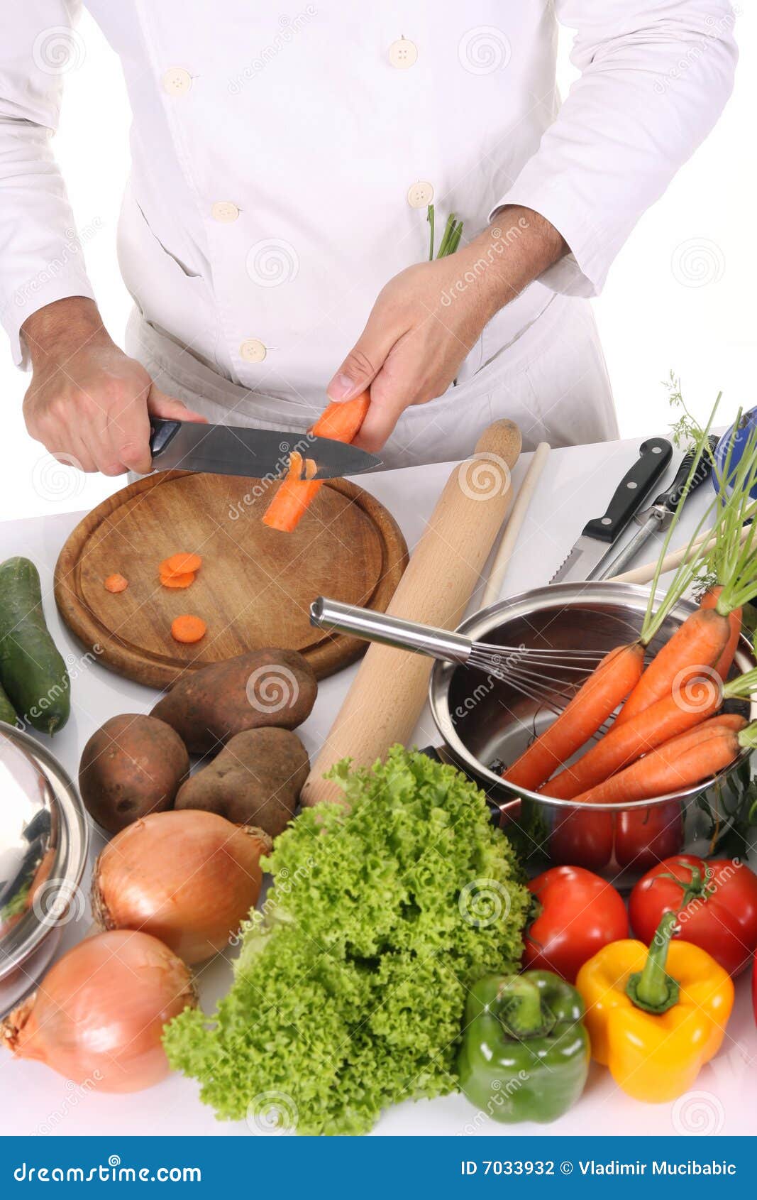 Chef preparing lunch stock photo. Image of preparation - 7033932