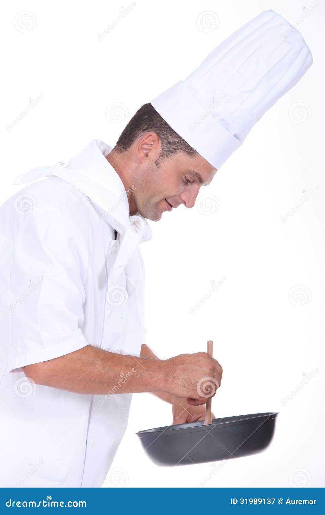 Chef preparing a meal stock image. Image of fine, preparation - 31989137