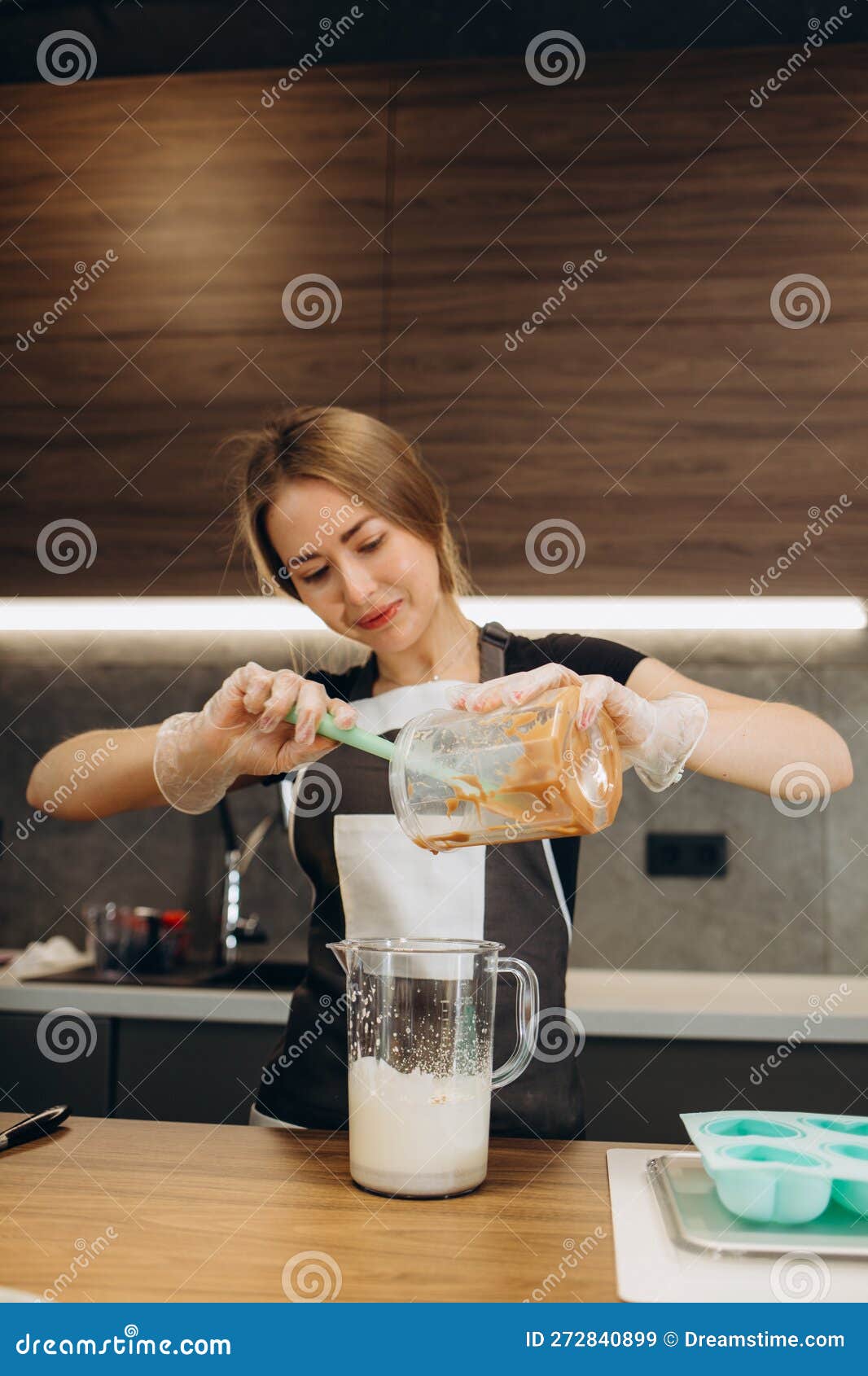 Chef Preparing Pastries for Restaurant Stock Image - Image of chef ...