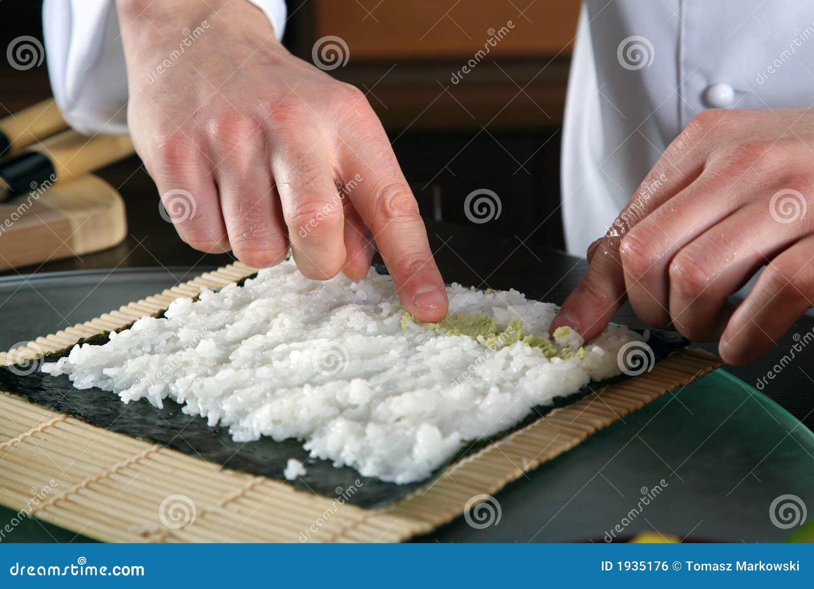Chef Preparing Sushi-5 stock photo. Image of japan, small - 1935176