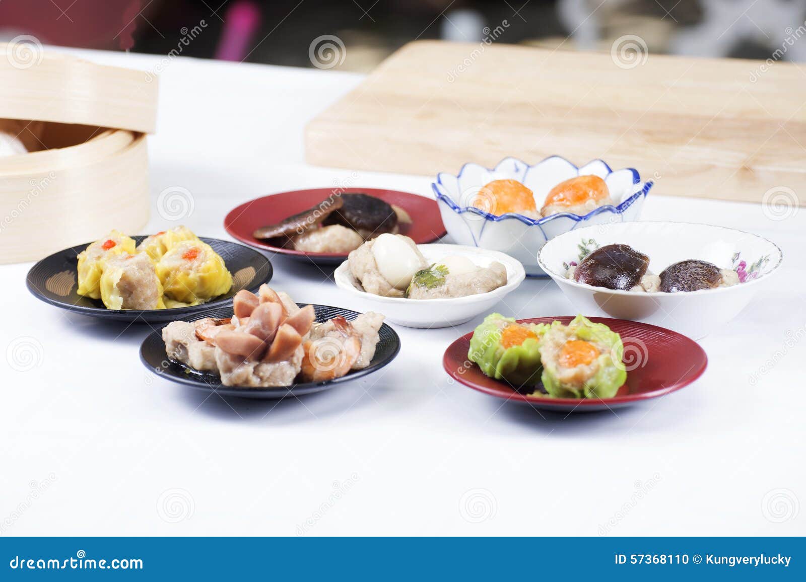 Chef Presented Chinese Dim Sum (selective Focus) Stock Photo - Image of ...