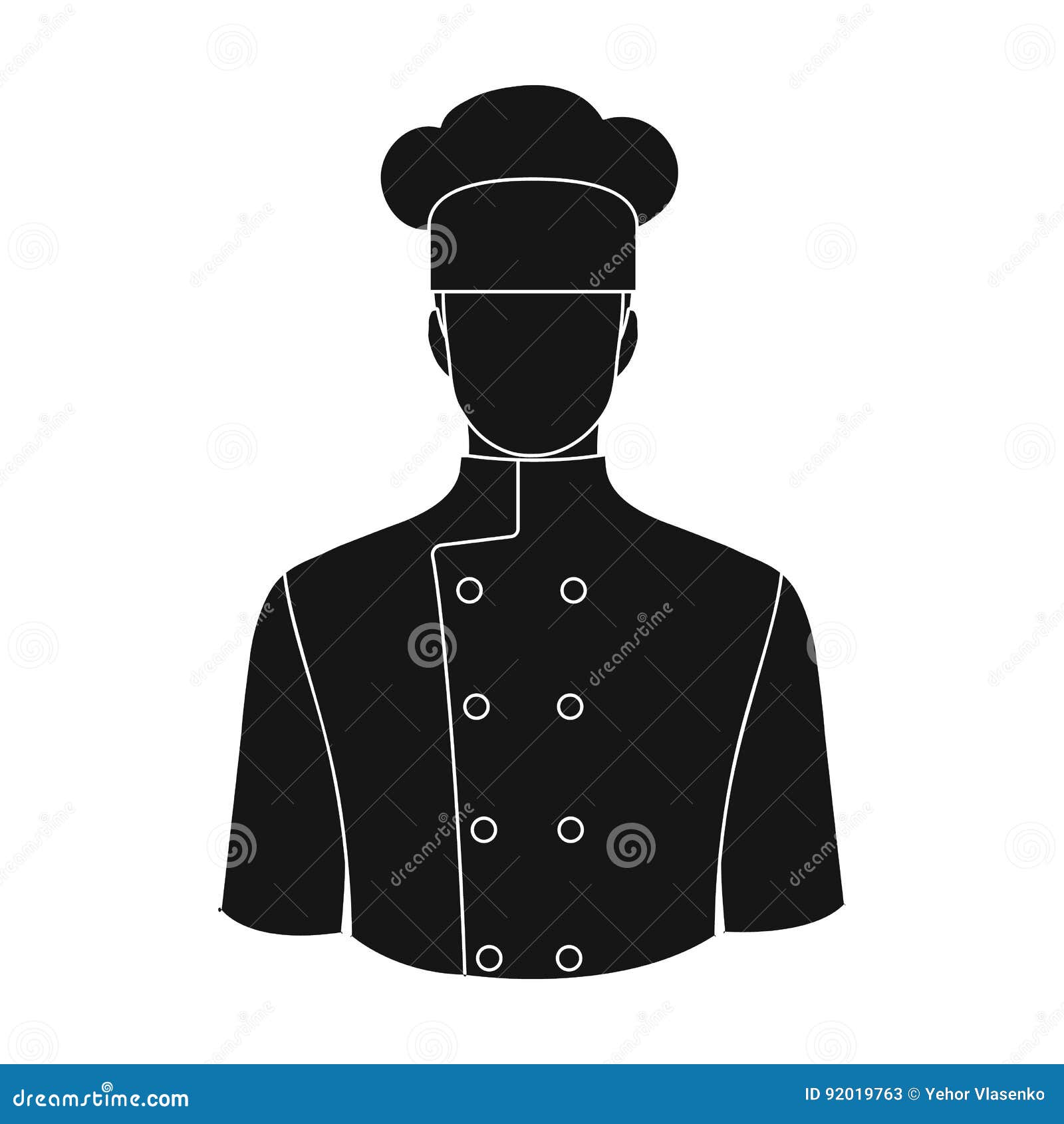 Chef.Professions Single Icon in Black Style Vector Symbol Stock ...