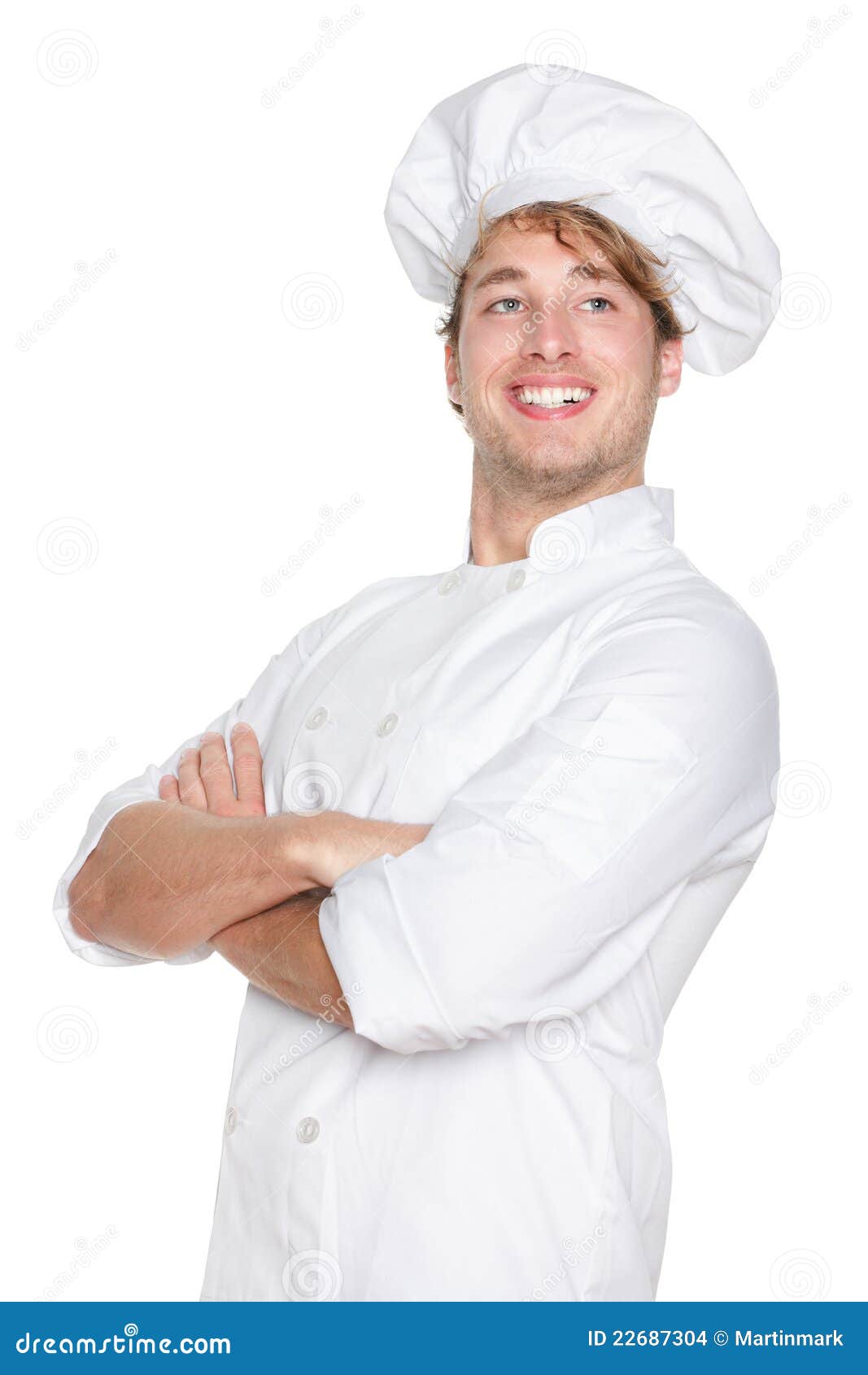 Chef proud portrait stock photo. Image of career, cross - 22687304