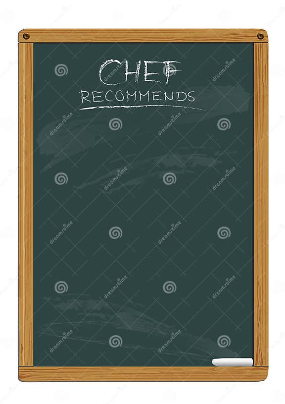 Chef recommends stock vector. Illustration of recommending - 9905916
