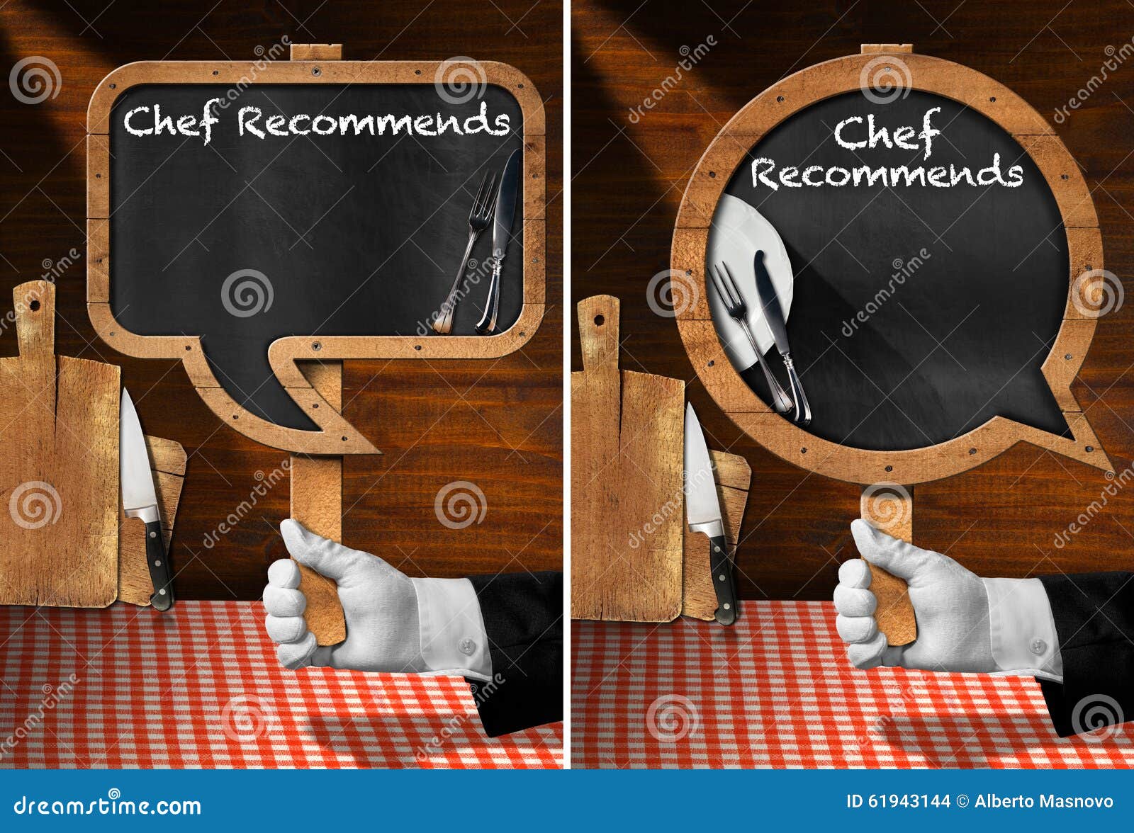 Chef Recommends - Tableau Noir Vide Illustration Stock - Illustration ...