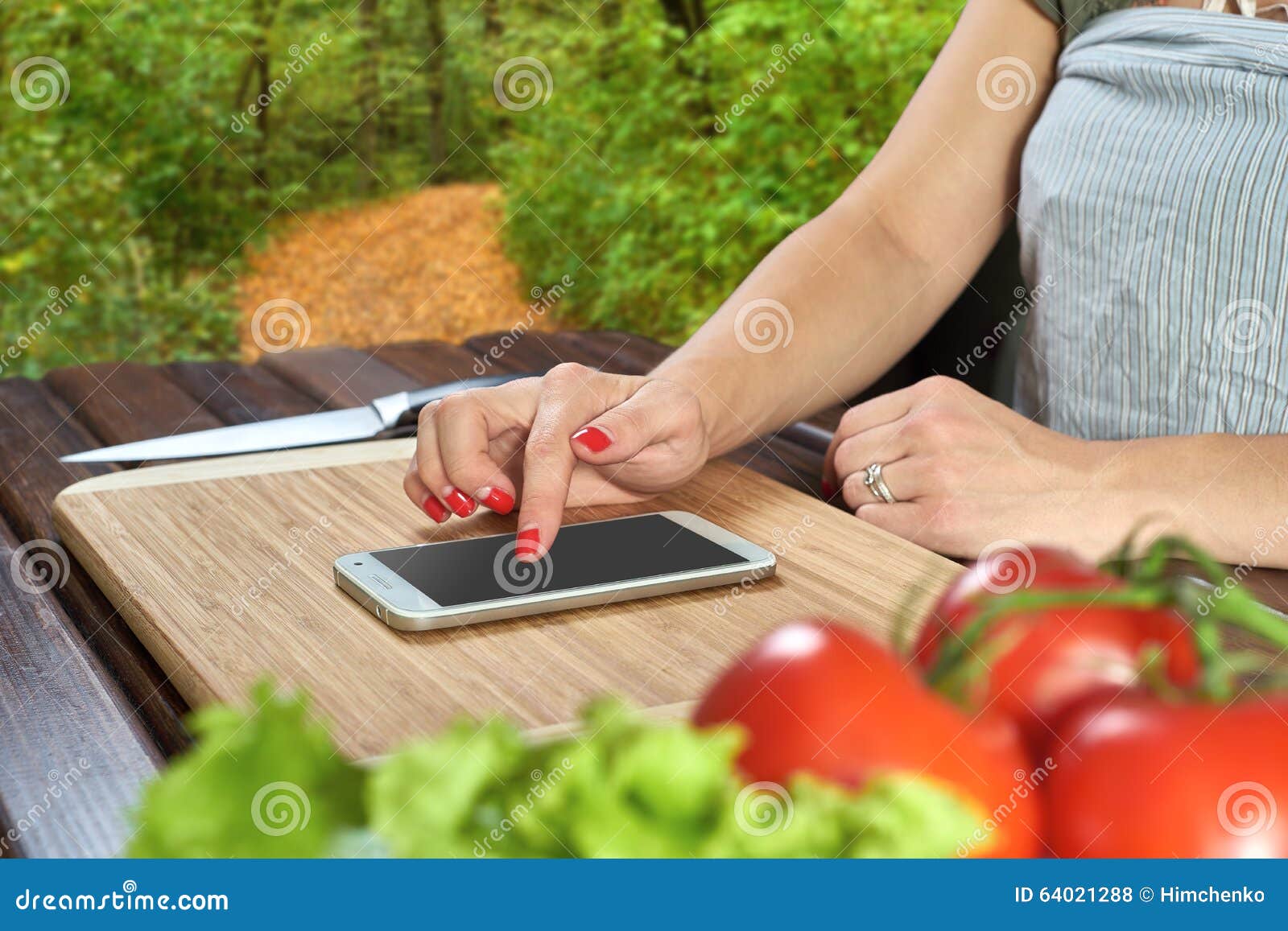 Chef Record the Recipe on Your Smartphone Stock Photo - Image of human ...