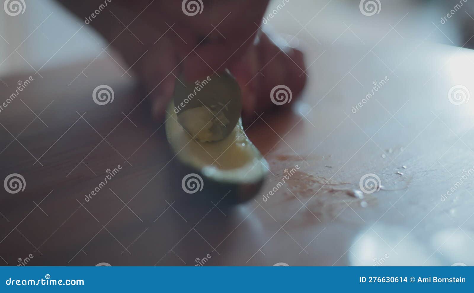 Chef Removing Inside of Zucchini with a Spoon Stock Footage - Video of ...