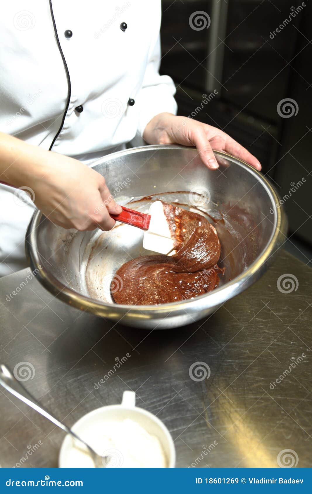 Chef in Restaurant Cooking Dessert Stock Image - Image of decoration ...