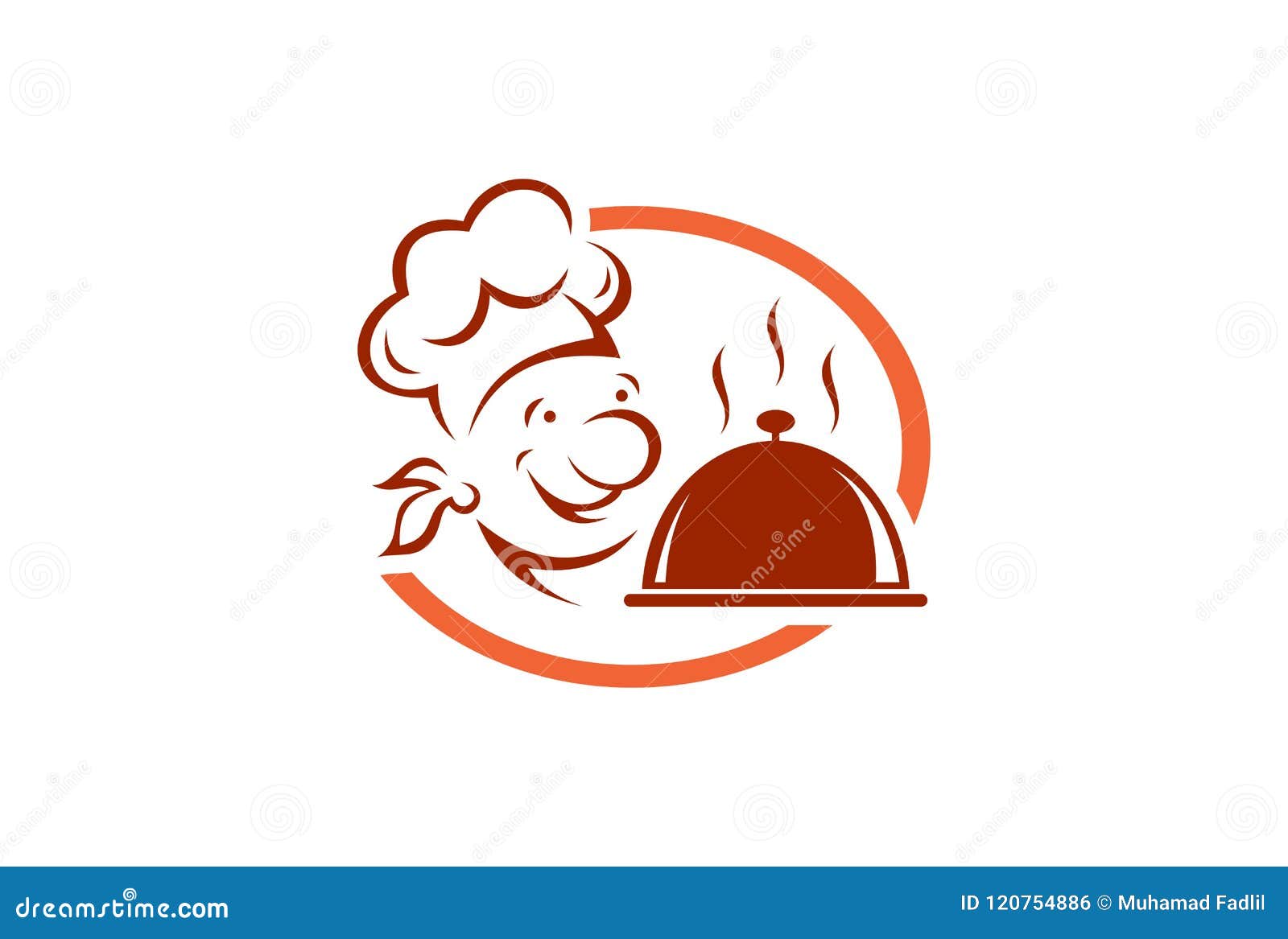 Chef Restaurant Kitchener Logo Stock Vector - Illustration of label ...