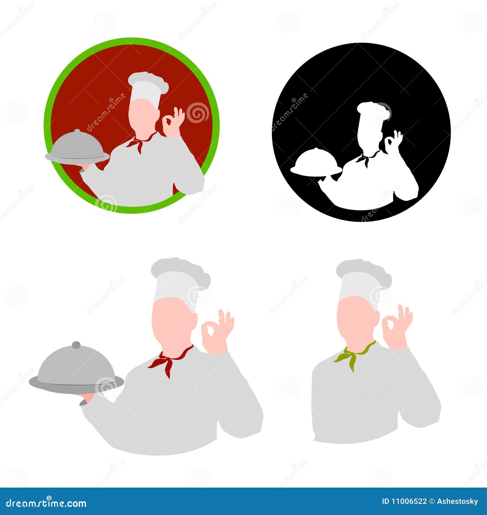 Chef Restaurant Logo Templates Stock Vector - Illustration of chef ...