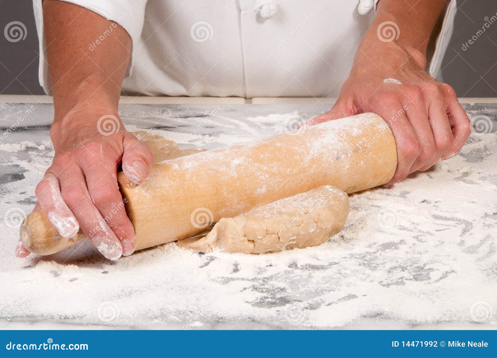 Chef Rolling Pie Dough stock photo. Image of baker, bakery - 14471992