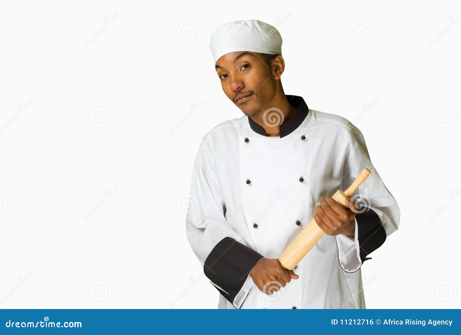 Chef with rolling pin stock photo. Image of rolling, chef - 11212716