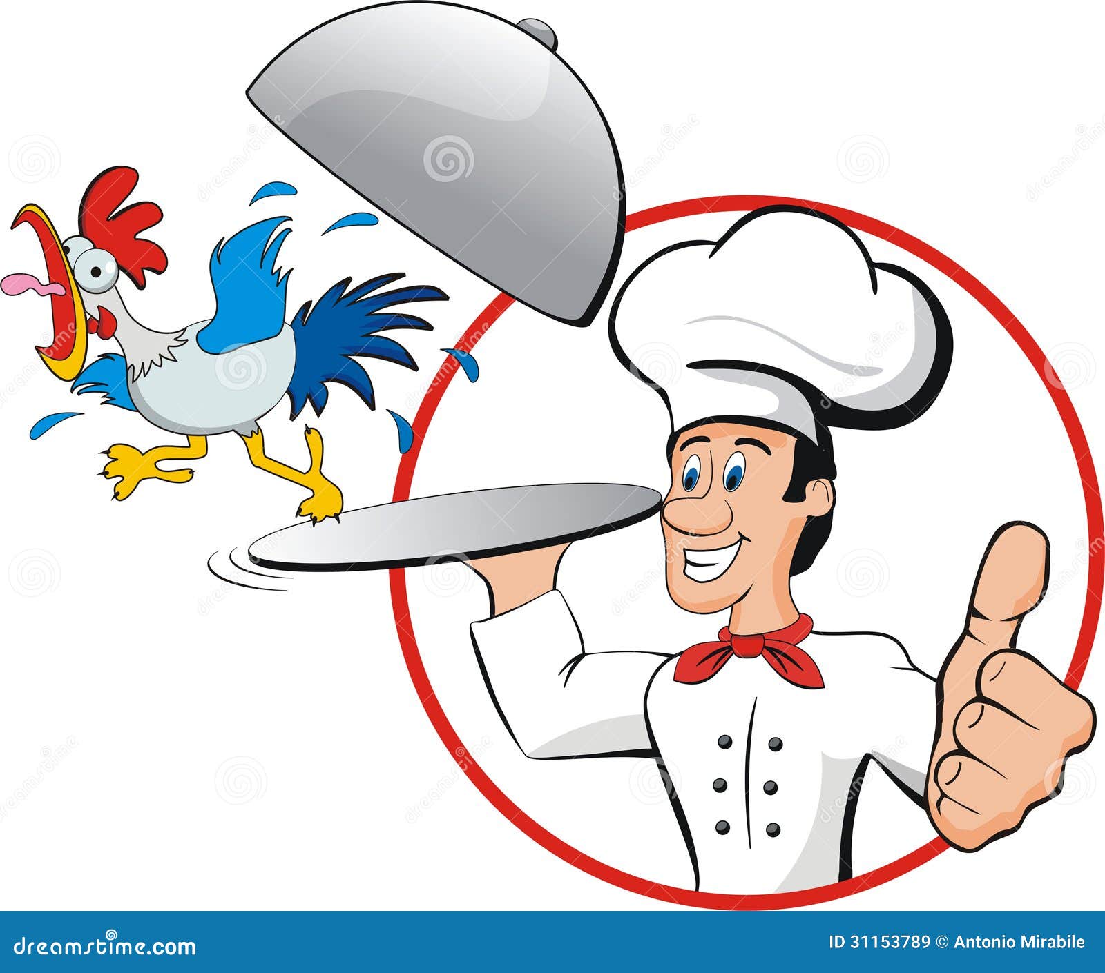 Chef Rooster Cartoon Vector | CartoonDealer.com #31153789