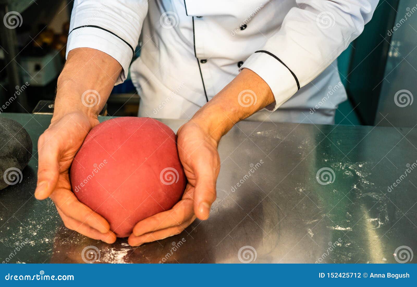 Pasta making process stock photo. Image of cook, preparing - 152425712