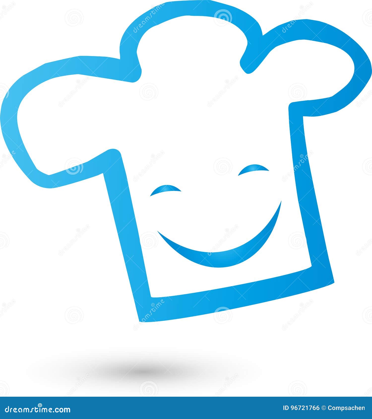 Chef`s Hat with Smile, Cook and Baker`s Logo Stock Vector ...