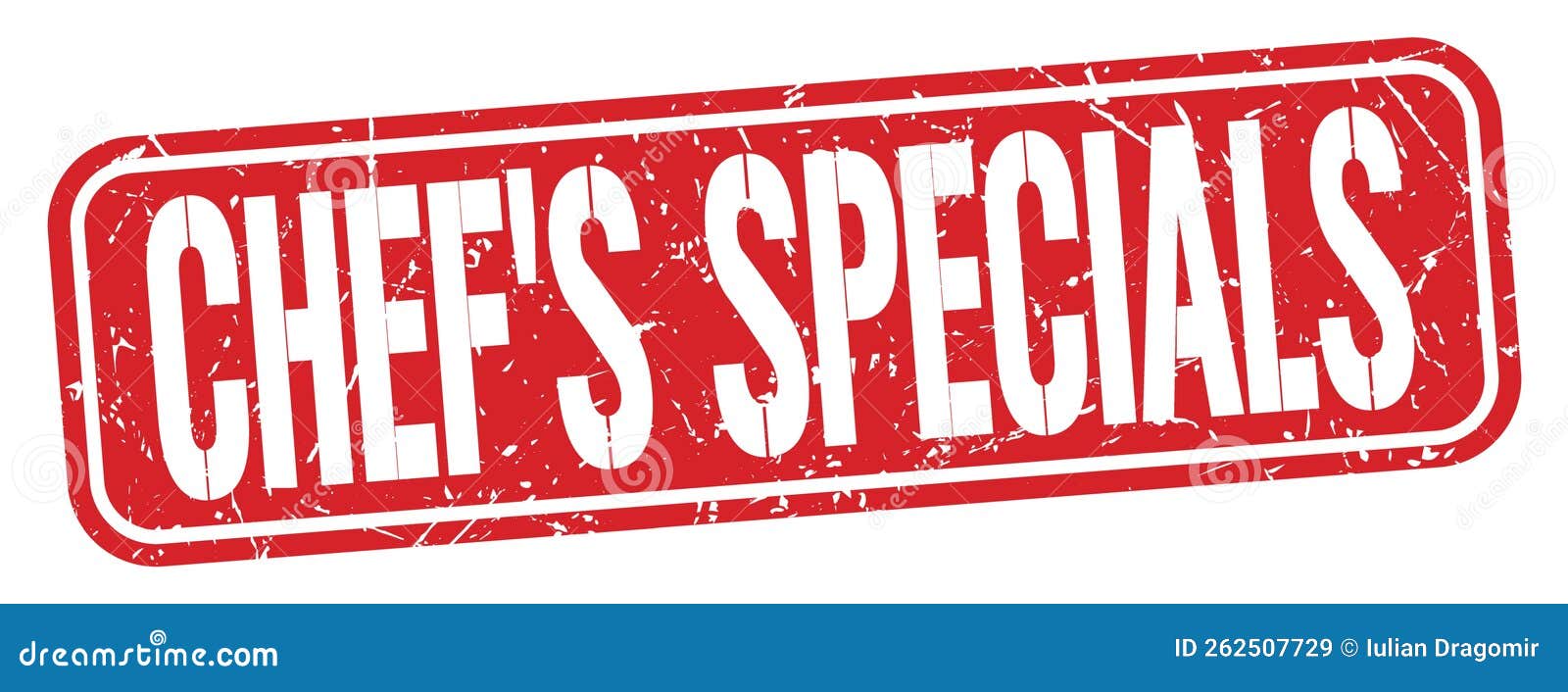 CHEF`S SPECIALS Text Written on Red Stamp Sign Stock Illustration ...