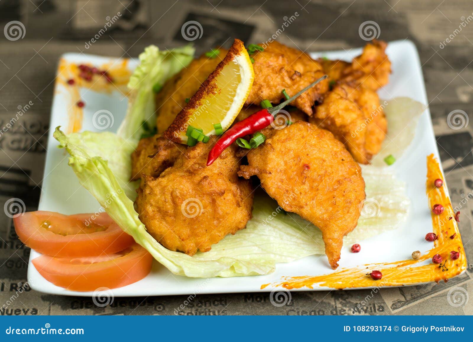 Chef S Specialty Presented in Restaurant on Served Table Stock Photo ...
