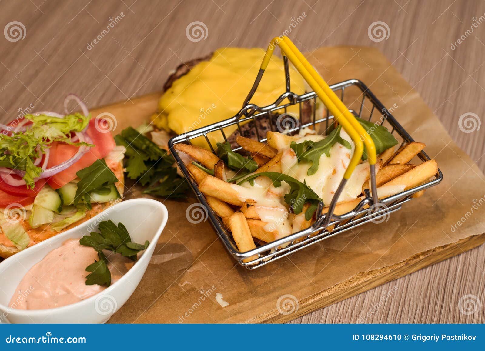 Chef S Specialty Presented in Restaurant on Served Table Stock Photo ...
