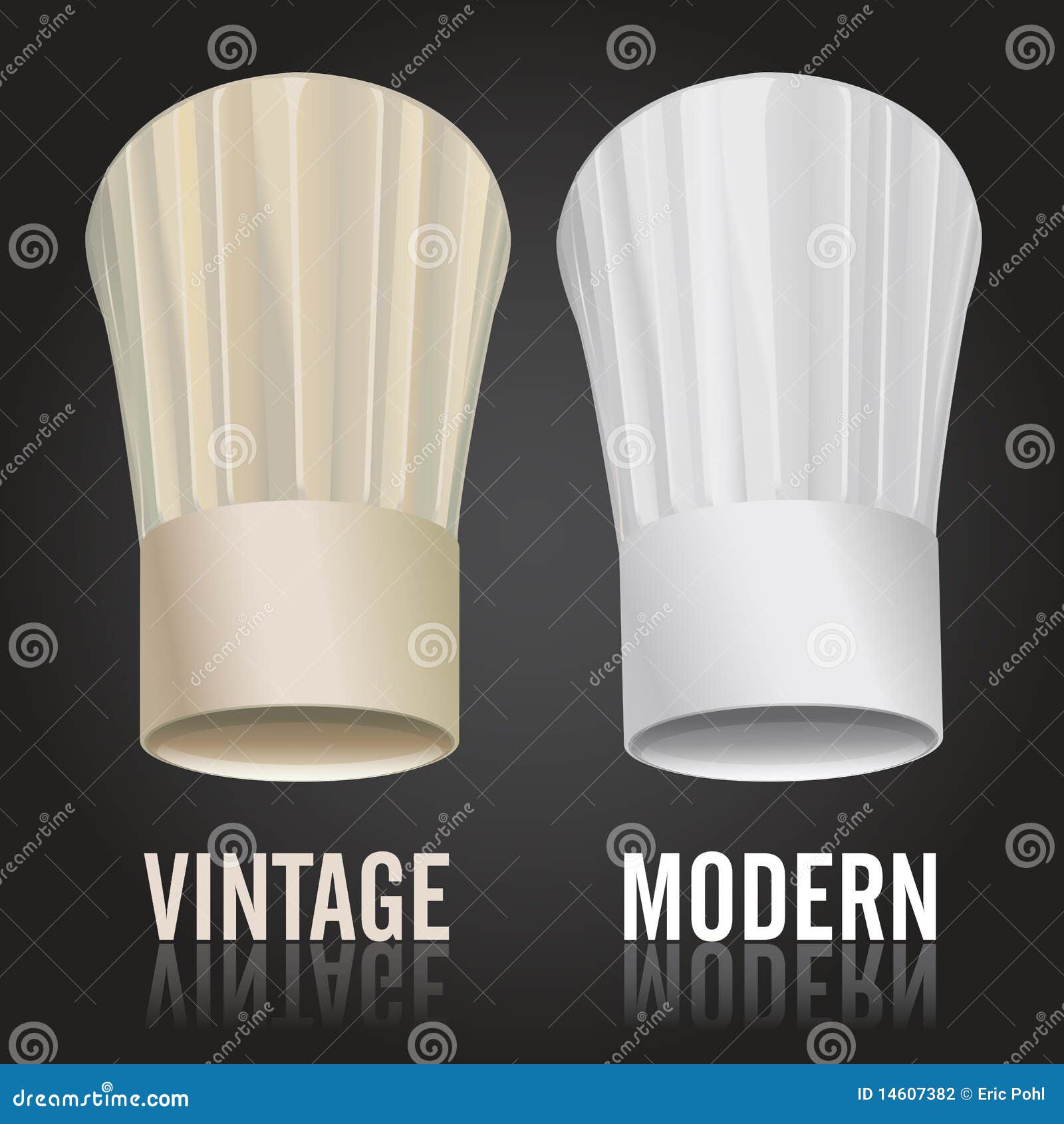 Chef S Toques Vector Illustration Stock Vector - Illustration of chef ...