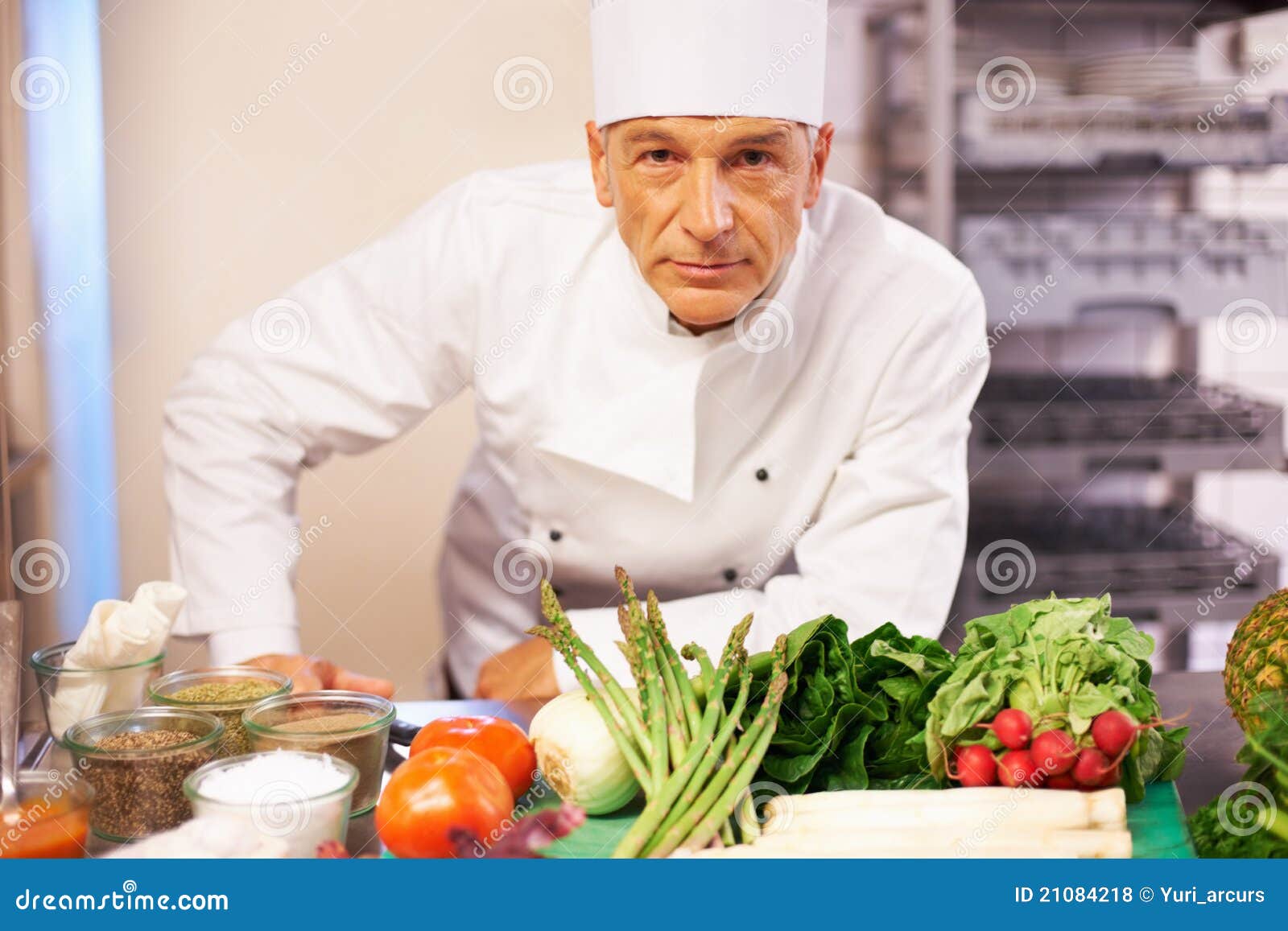 Chef with serious look stock photo. Image of caucasian - 21084218