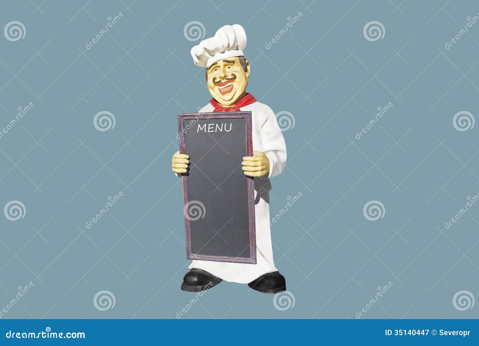 A Chef Showing the Menu List Stock Image - Image of uniform, display ...