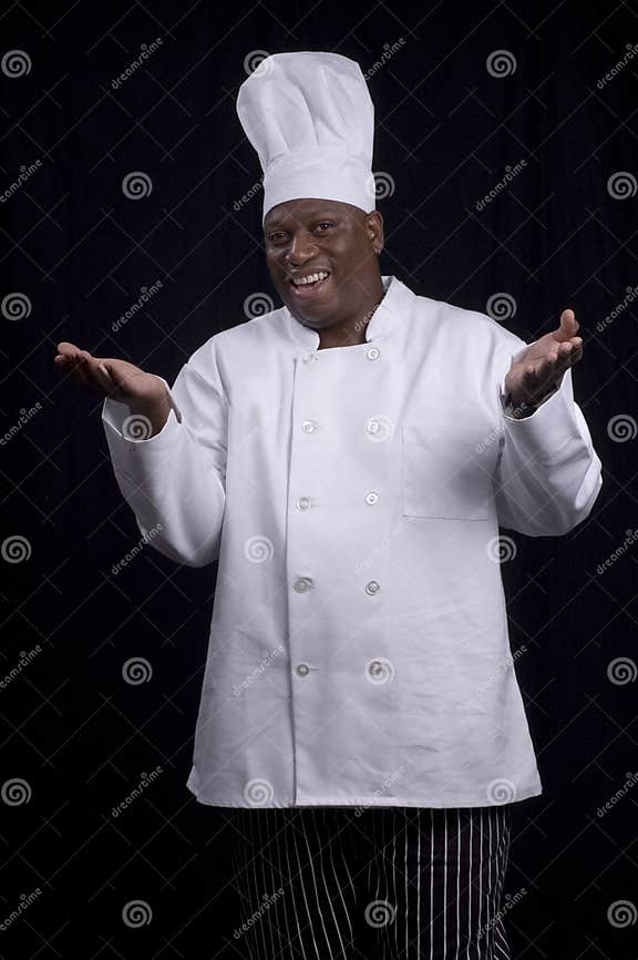 Chef shrugging stock image. Image of executive, dinner - 1058909