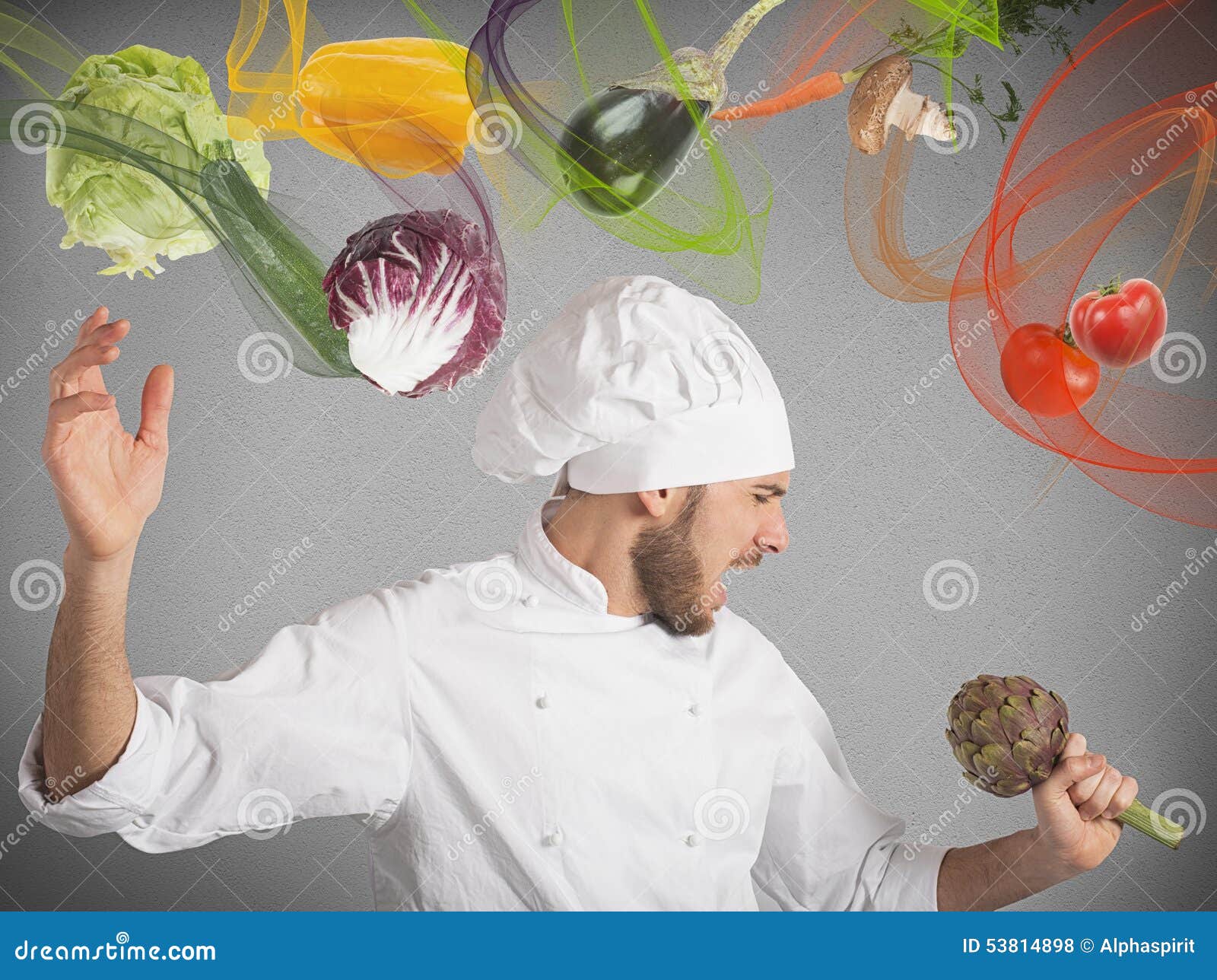 Chef sings stock photo. Image of mixing, performer, cook - 53814898