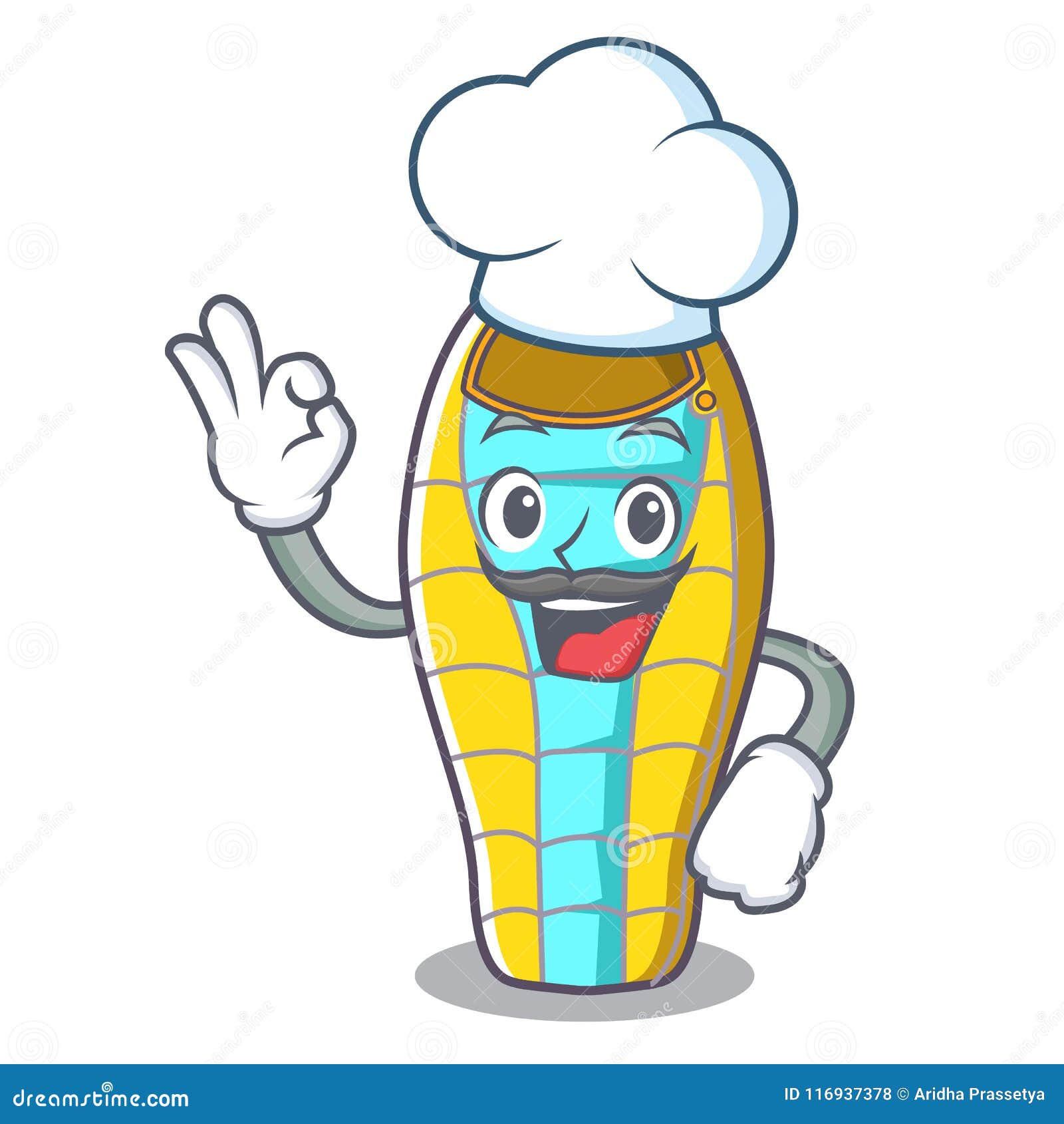 Chef Sleeping Emoji. Cook Asleep Emotions Avatar. Kitchener Vector ...