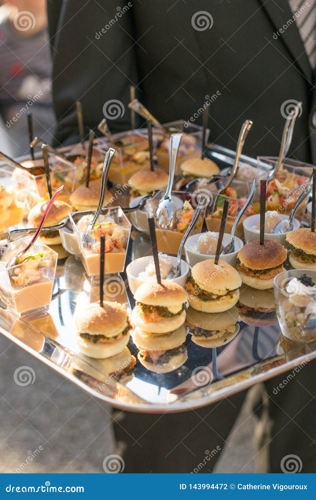 Chef Slicing Cured Ham at an Outdoor Event Stock Photo - Image of ...