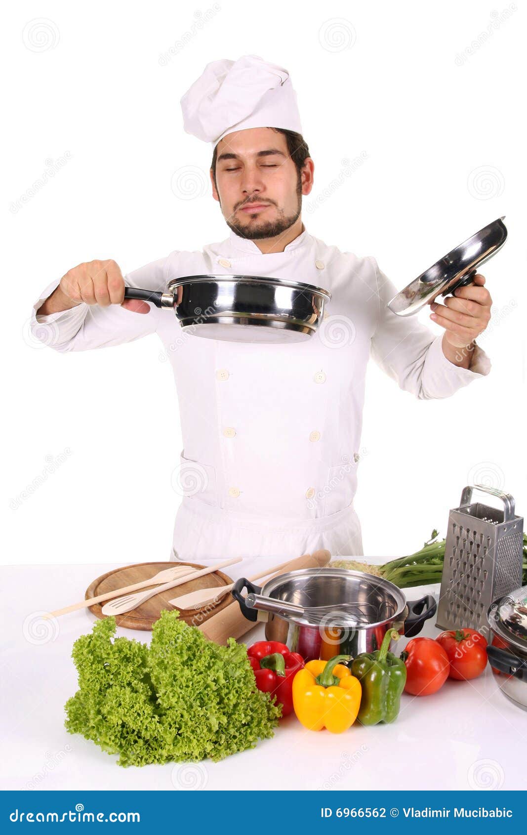 Chef smelling stock photo. Image of food, cool, cooking - 6966562