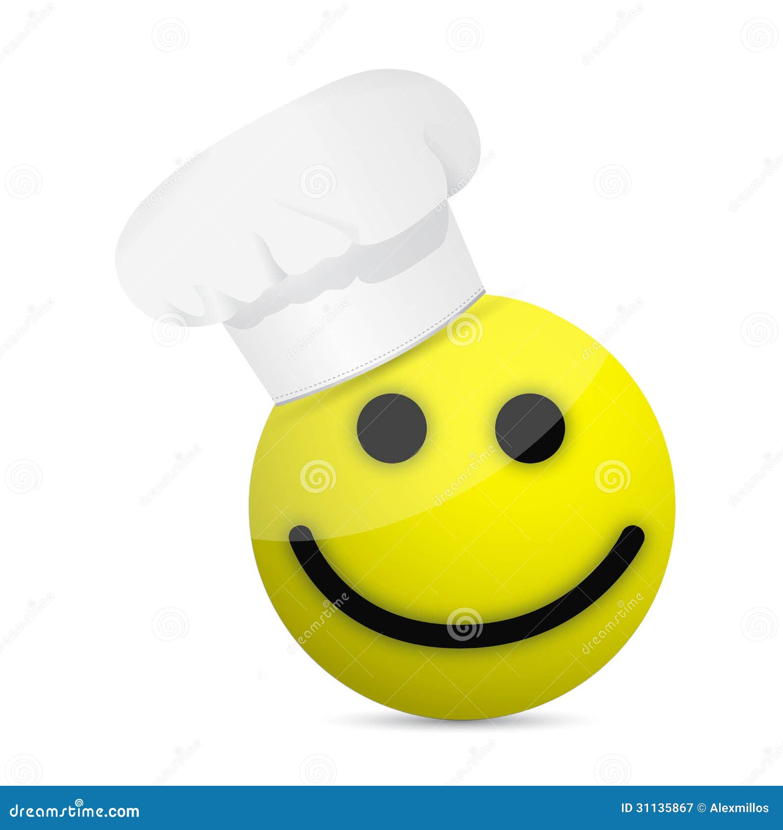 Chef Smiling. Illustration Design Stock Illustration - Illustration of ...