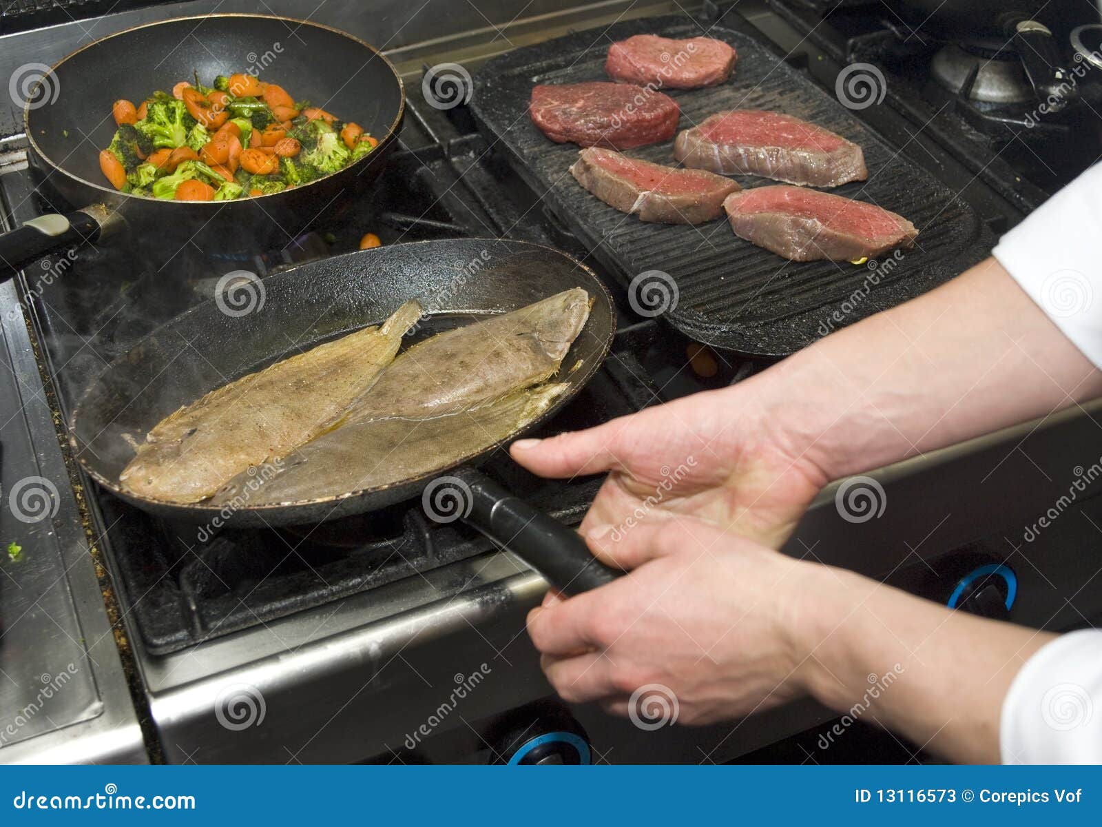 Chef and Sous-chef stock image. Image of chef, meal, sous - 13116573