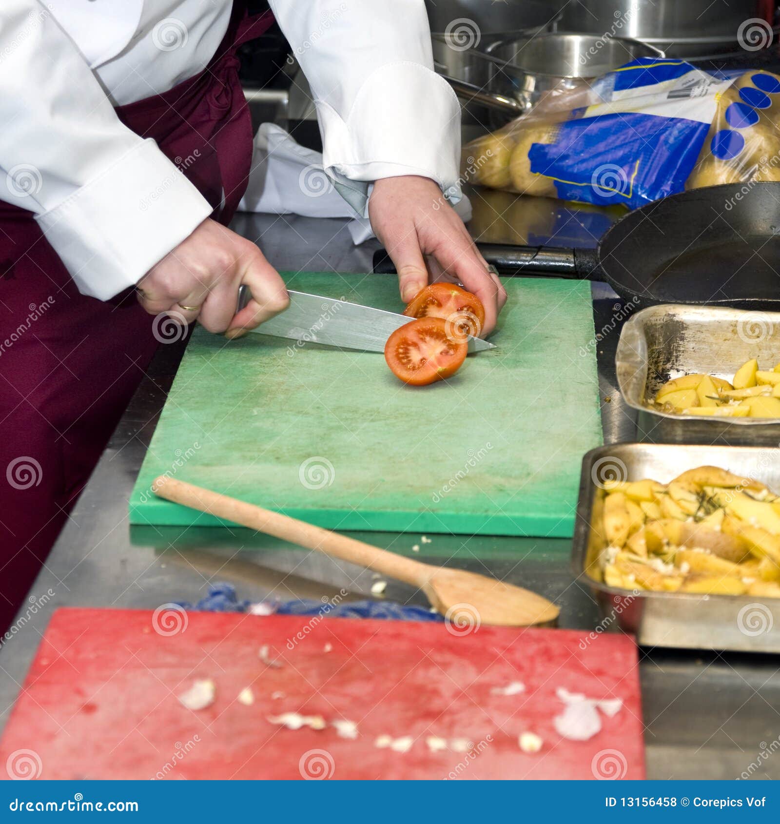 Chef and Sous-chef stock photo. Image of cook, caucasian - 13156458