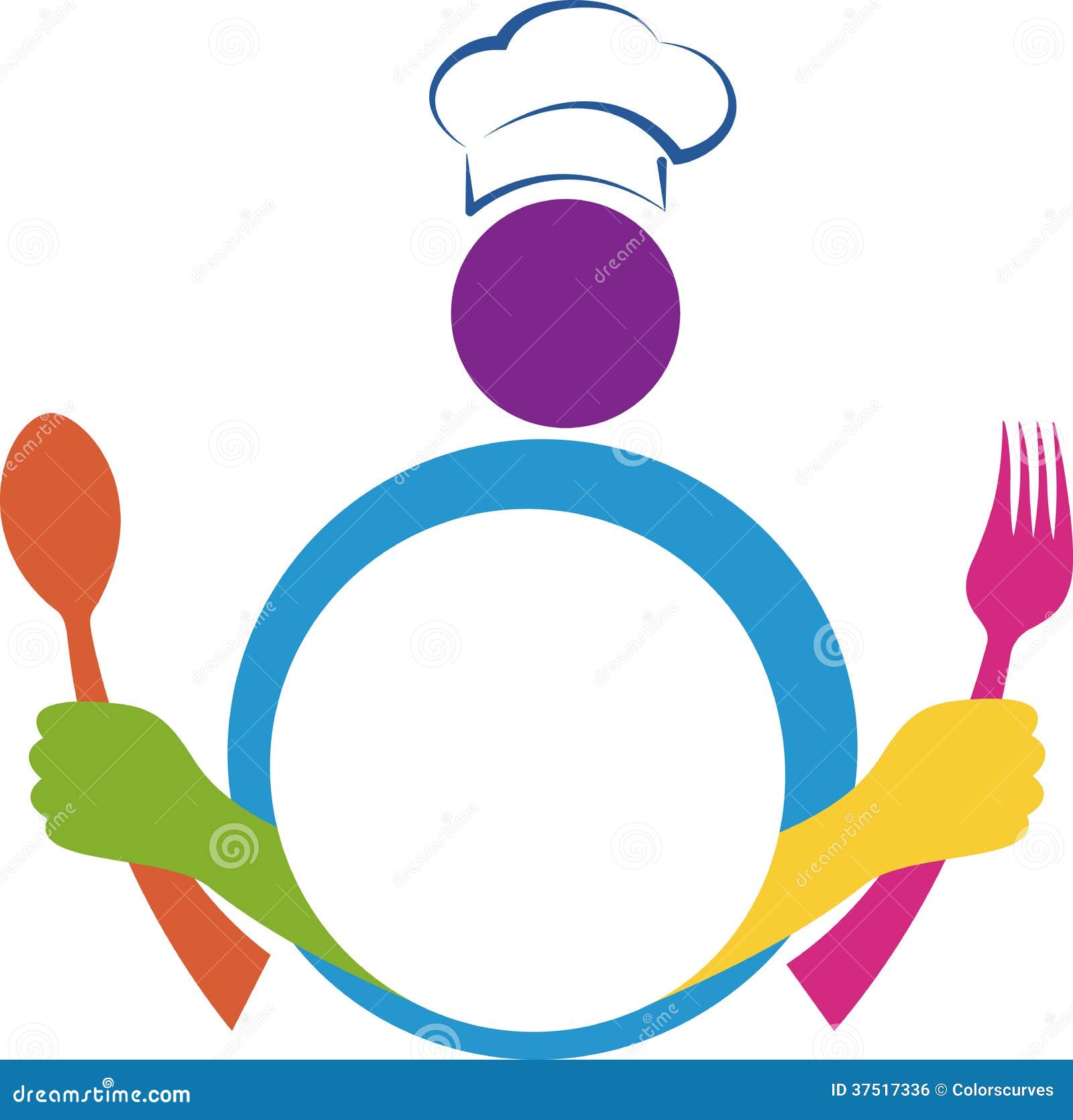 Chef spoon fork stock vector. Illustration of delicious - 37517336