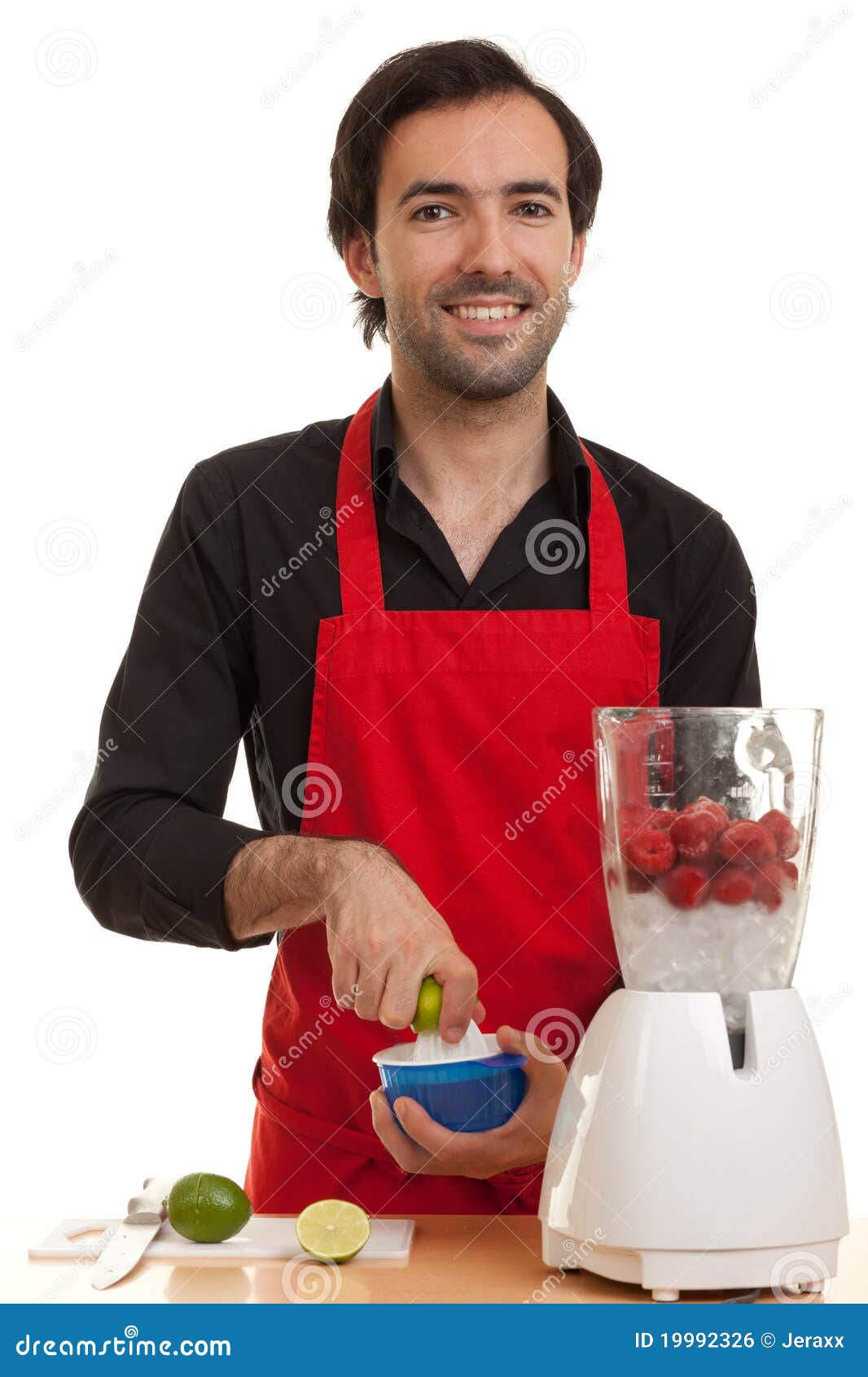 Chef squeezing lime stock photo. Image of adults, europeans - 19992326