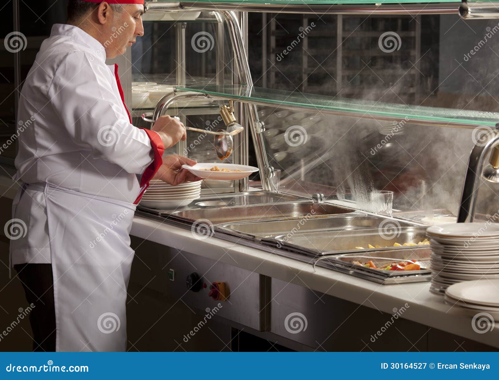 Lunch station stock image. Image of enjoying, canteen - 30164527