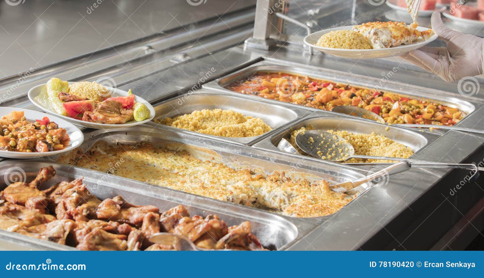 Full lunch service station stock photo. Image of serving - 78190420