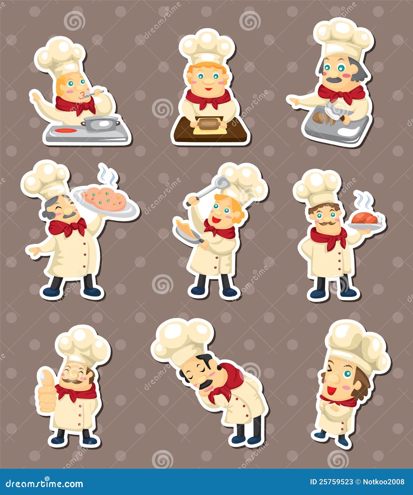 Chef stickers stock vector. Illustration of kitchen, lifestickers ...