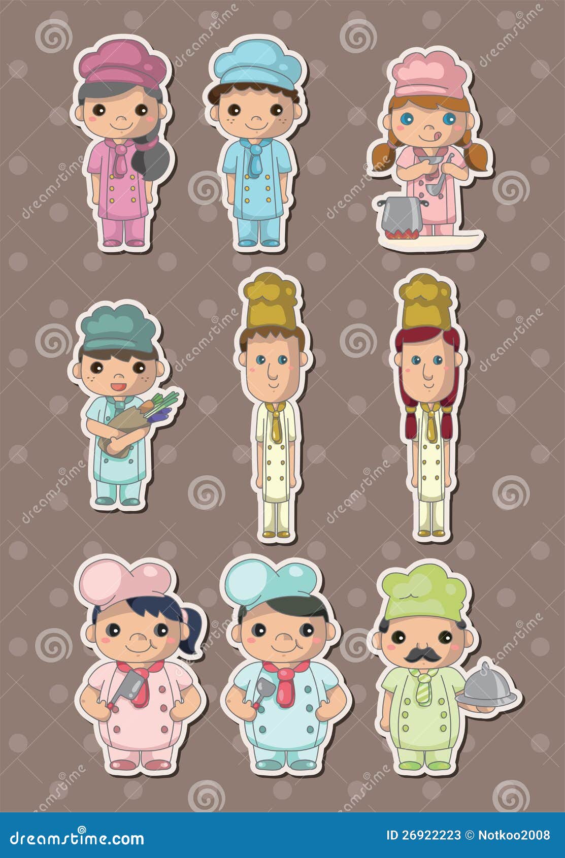 Chef stickers stock vector. Illustration of breakfast - 26922223