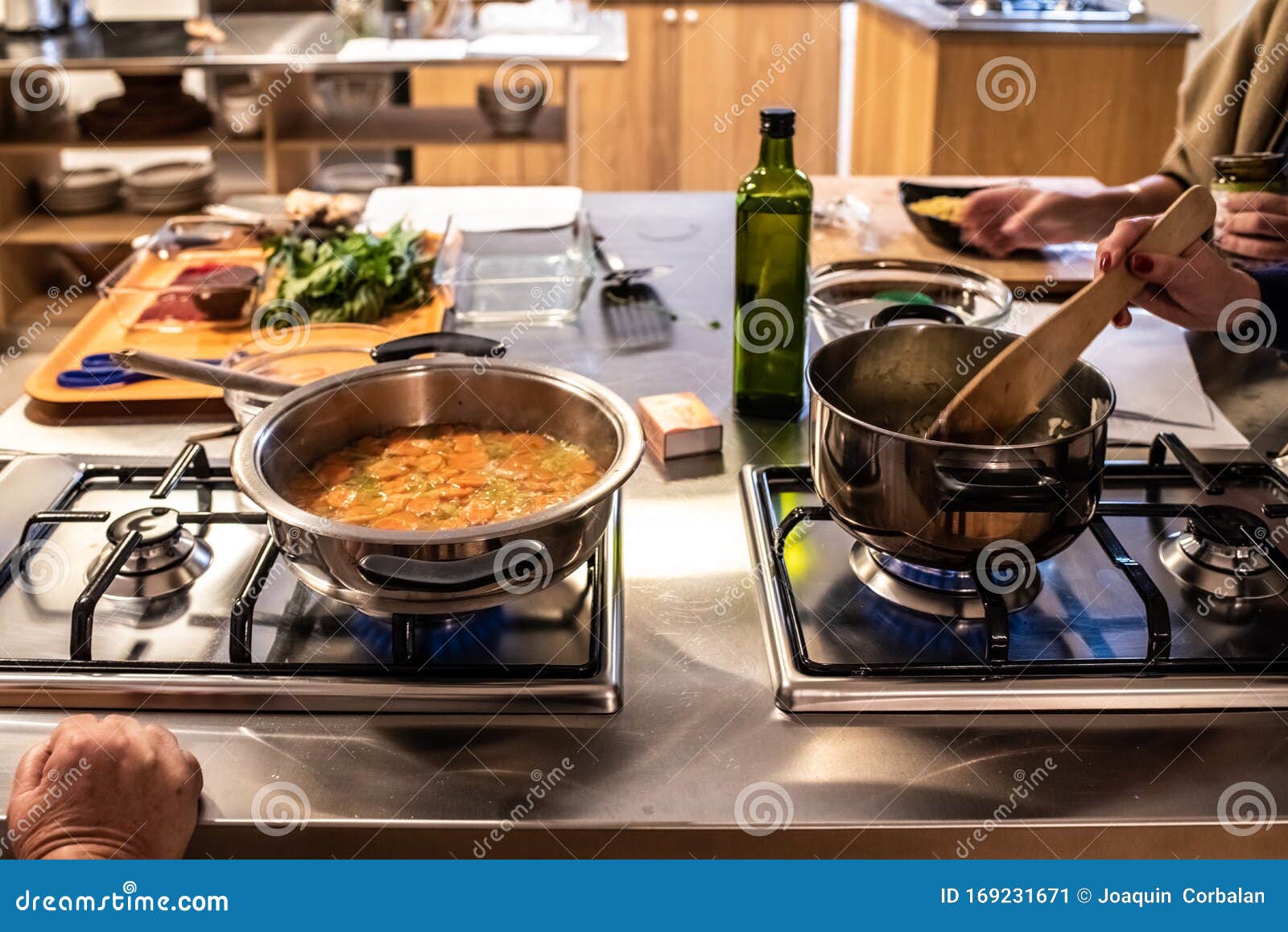 Chef Stirring a Stew in the Pot Stock Image - Image of cook, dish ...