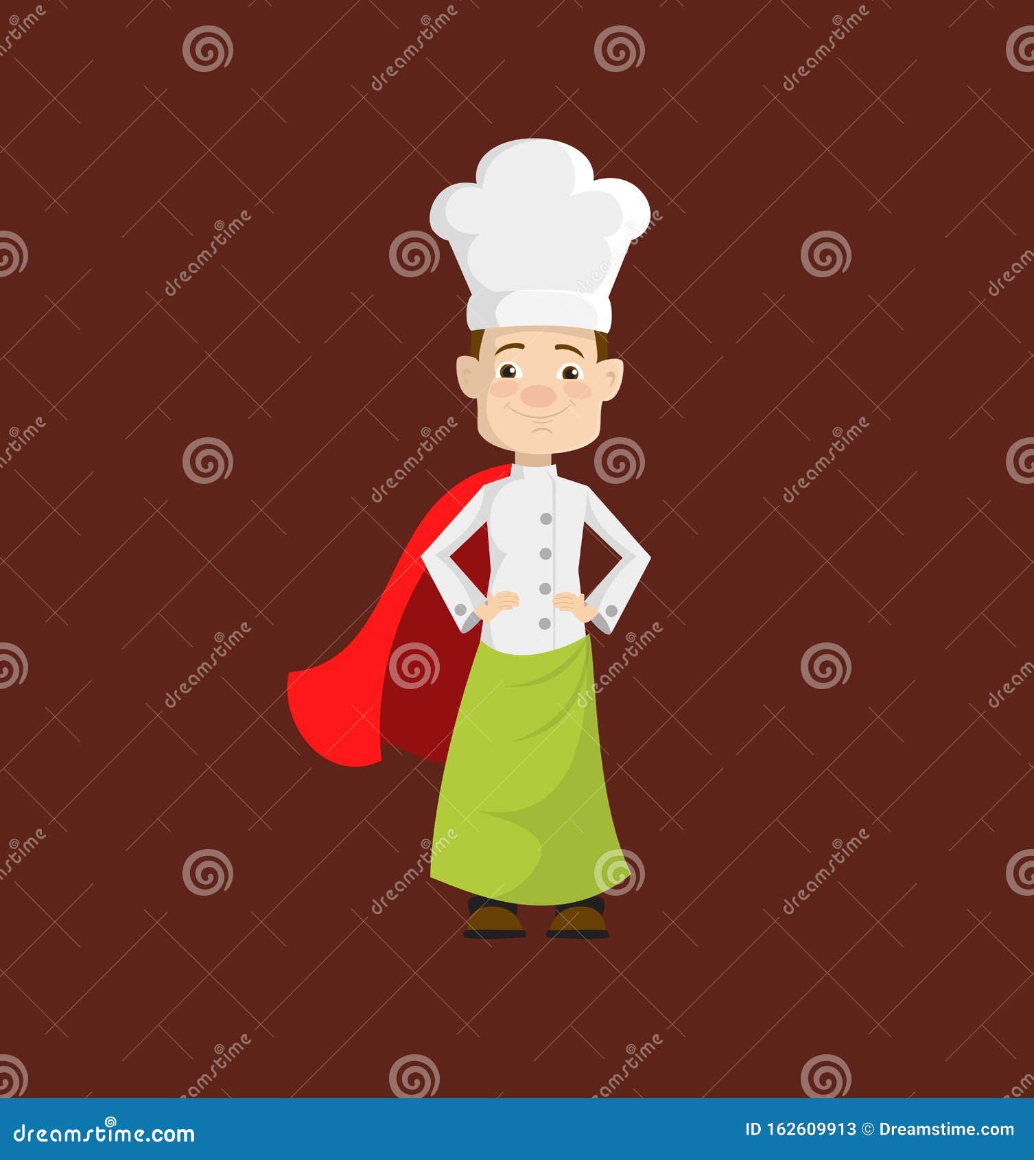Chef - in Super Hero Costume Stock Vector - Illustration of waiter ...