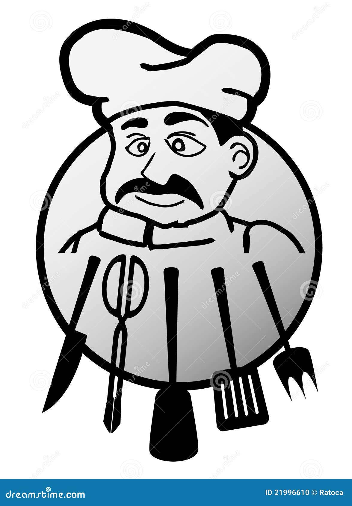 Chef symbol stock vector. Illustration of innovation - 21996610