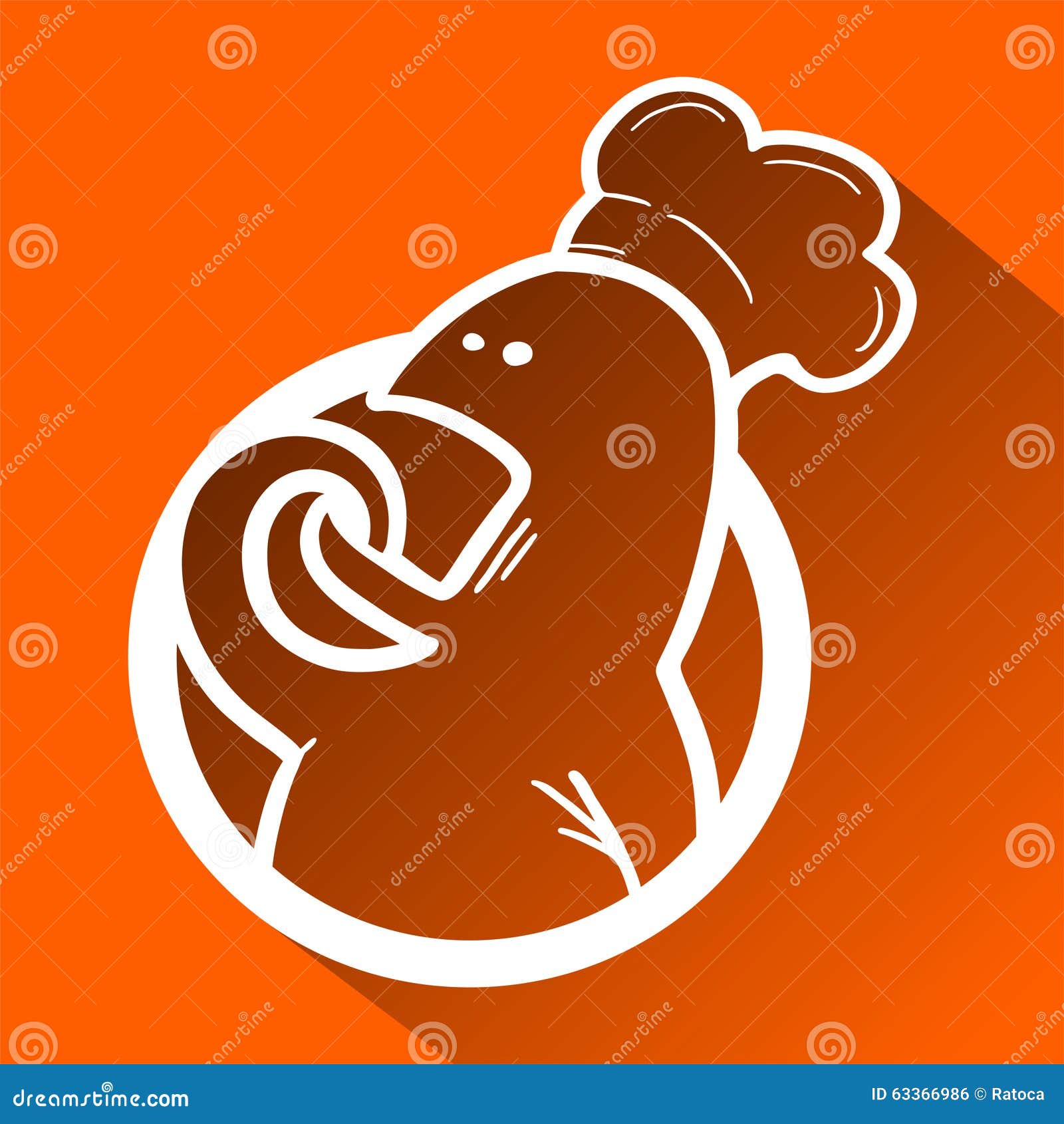 Chef symbol stock vector. Illustration of chef, spoon - 63366986