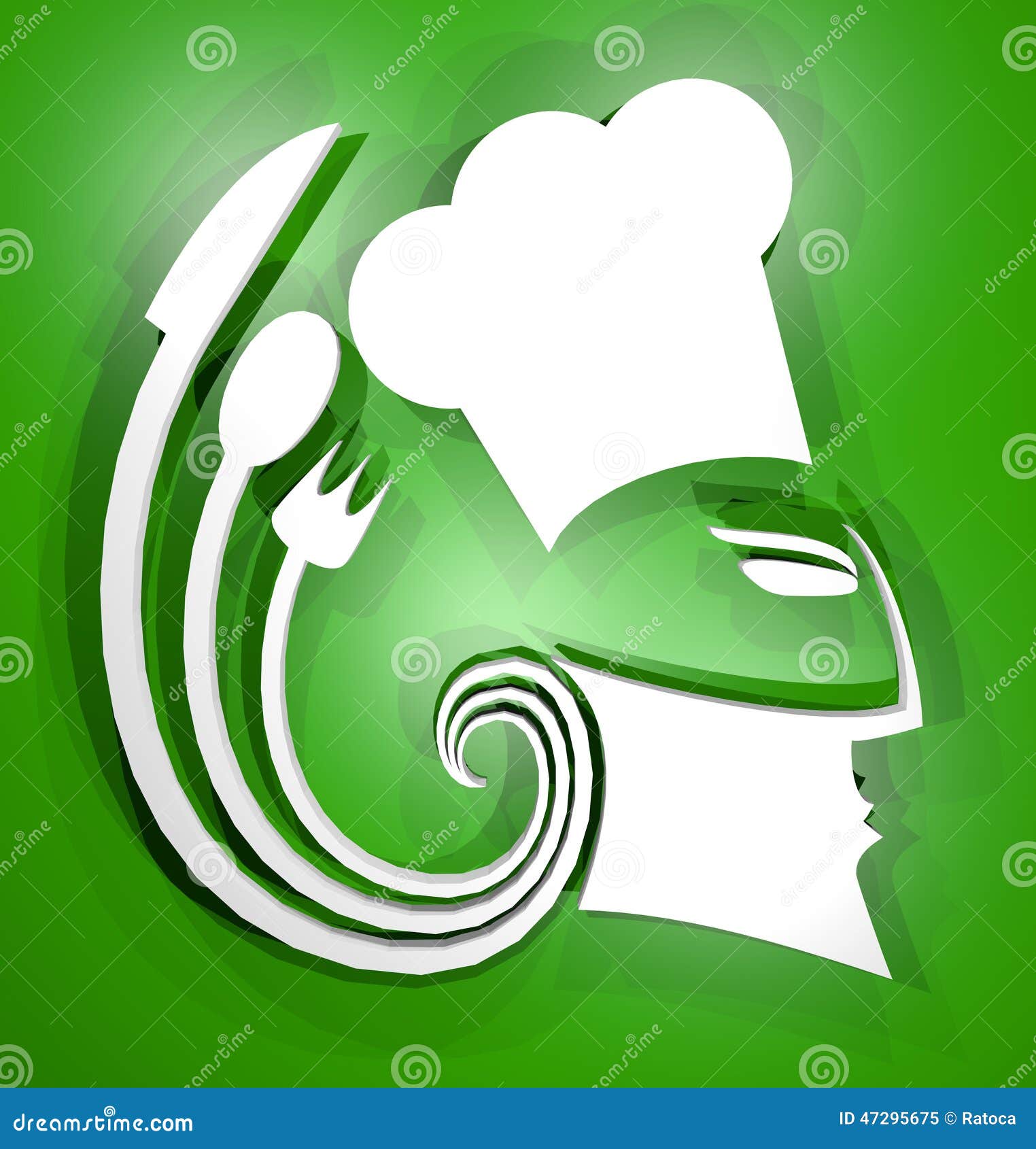 Chef symbol stock illustration. Illustration of equipment - 47295675