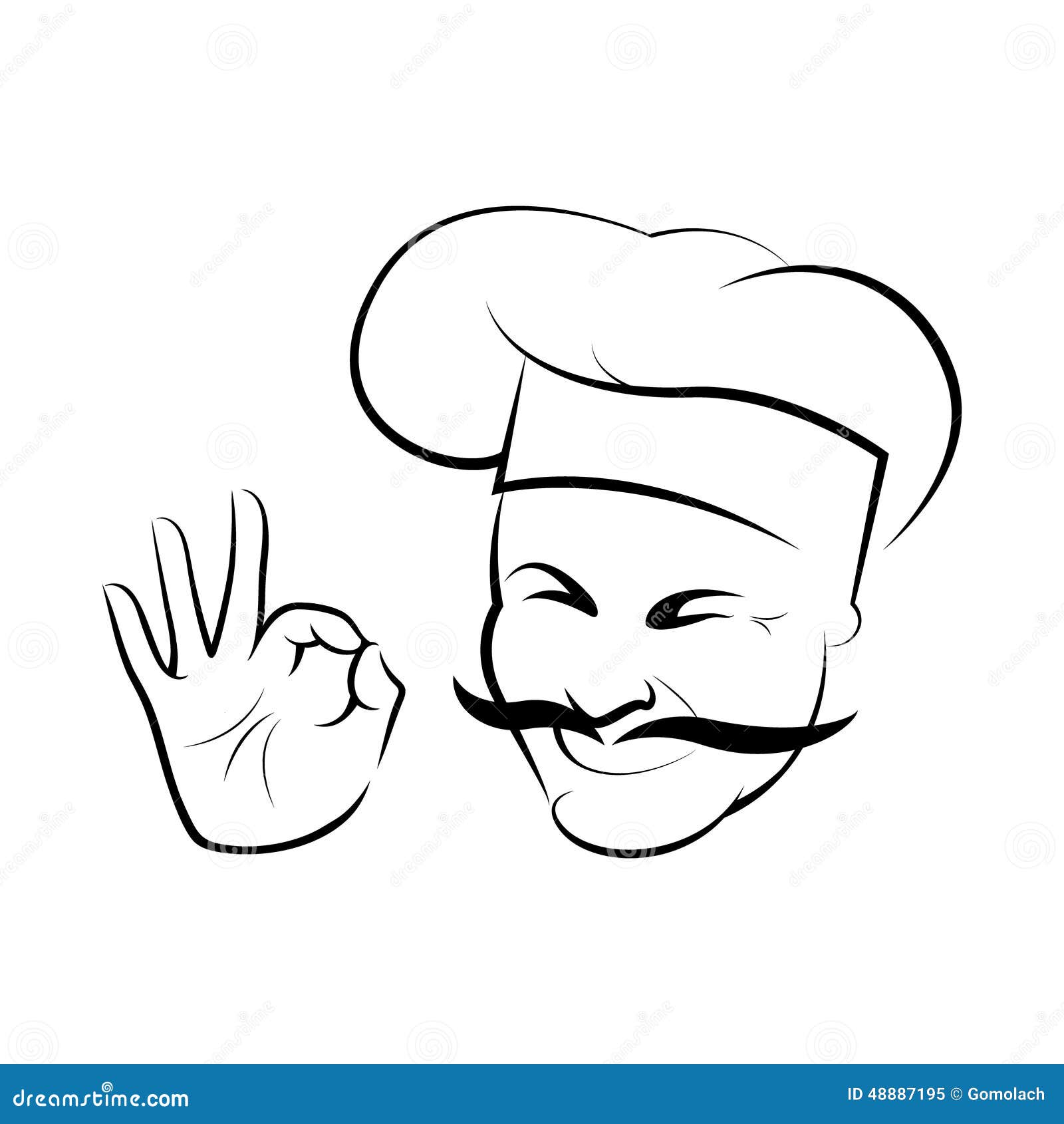 Chef symbol, such logo. stock vector. Illustration of french - 48887195