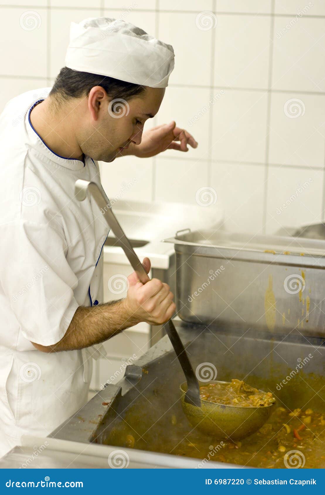 Chef tasting food stock photo. Image of lunch, gulash - 6987220
