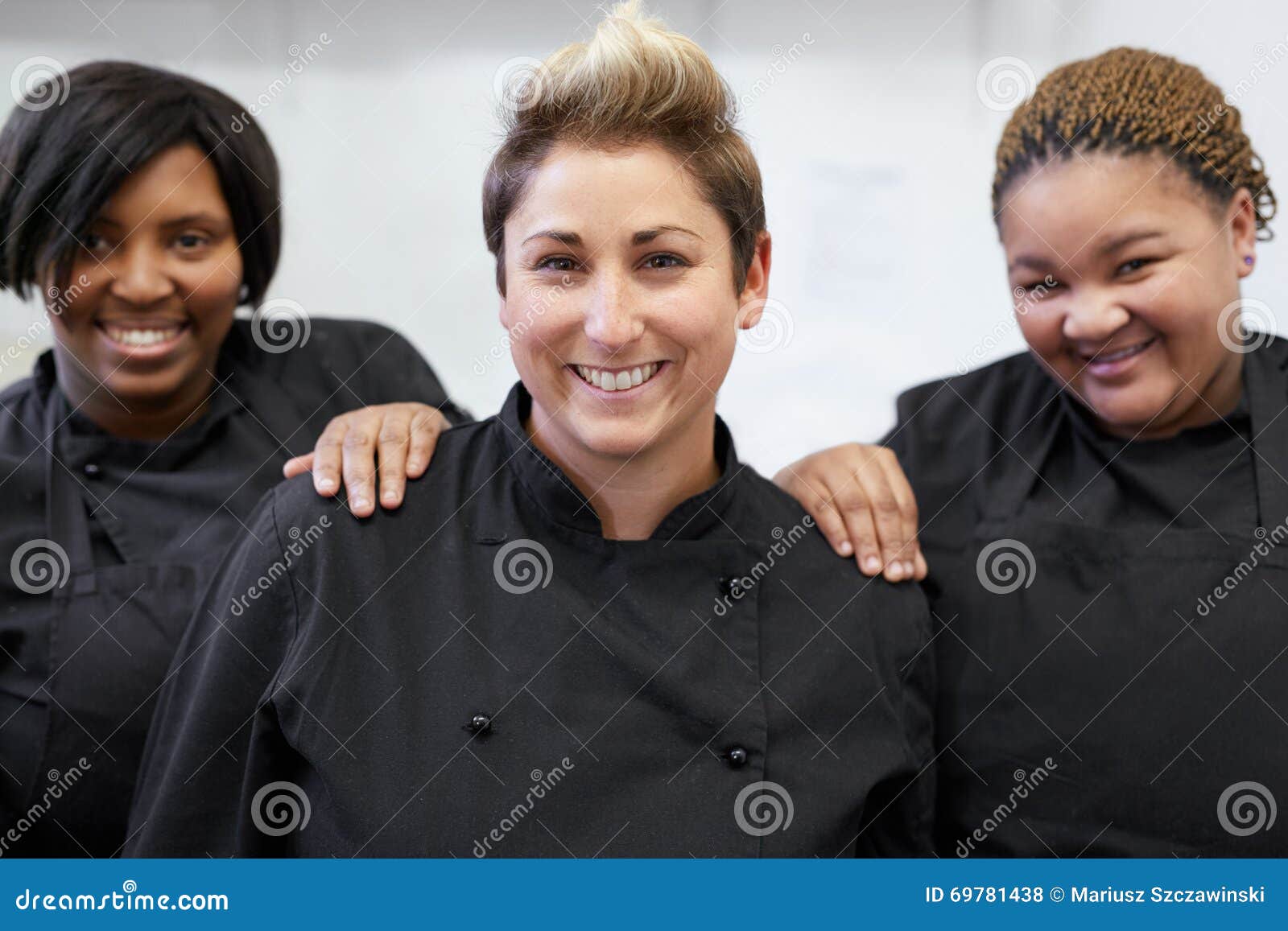 The chef team stock photo. Image of african, happy, standing - 69781438